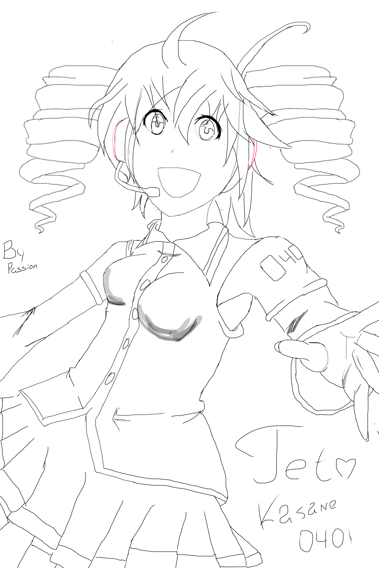 Kasane Teto Coloring Pages Coloring Pages