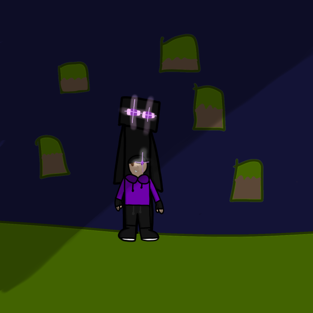 el poder del enderman - ibisPaint