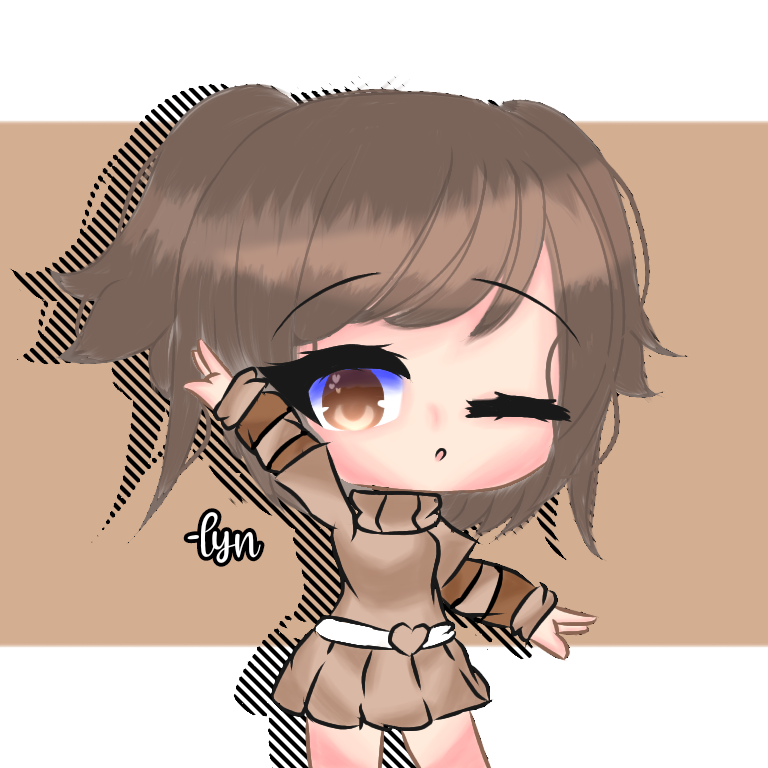 fan art and line art my oc.gacha life - ibisPaint