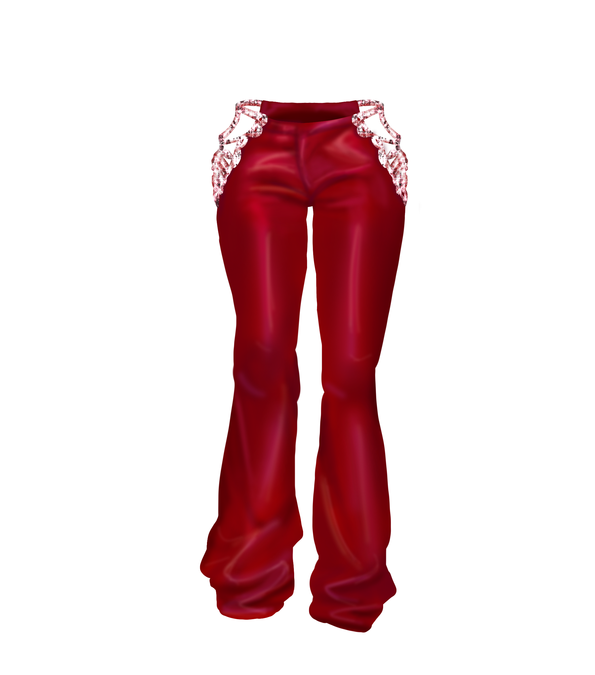 Y2K fashion red pant - ibisPaint