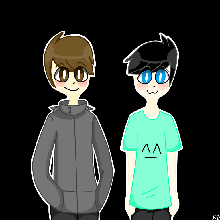 Dan and Phil o-o - ibisPaint