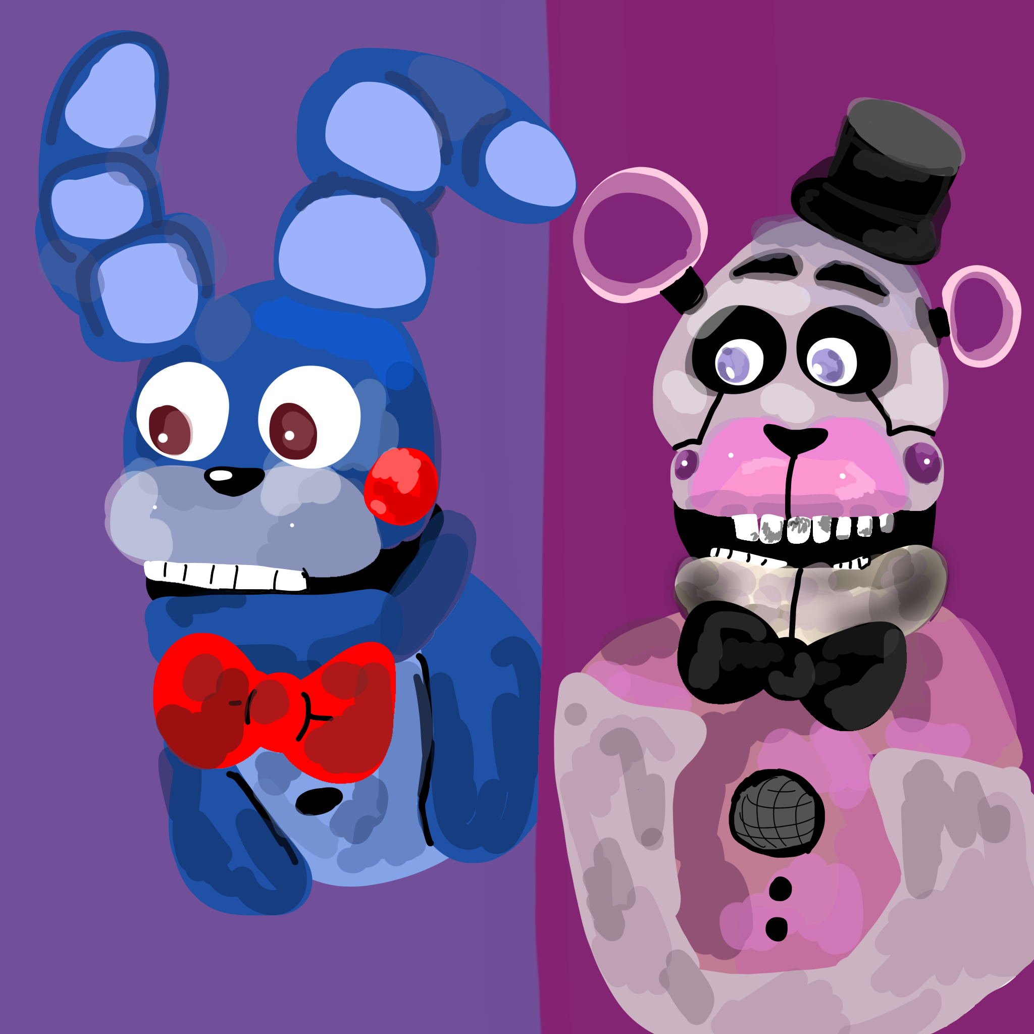 Funtime freddy and bon bon - ibisPaint
