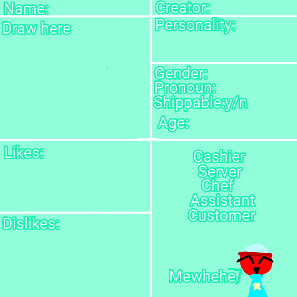 Sheet for Cafe comic join if u wanna! - ibisPaint