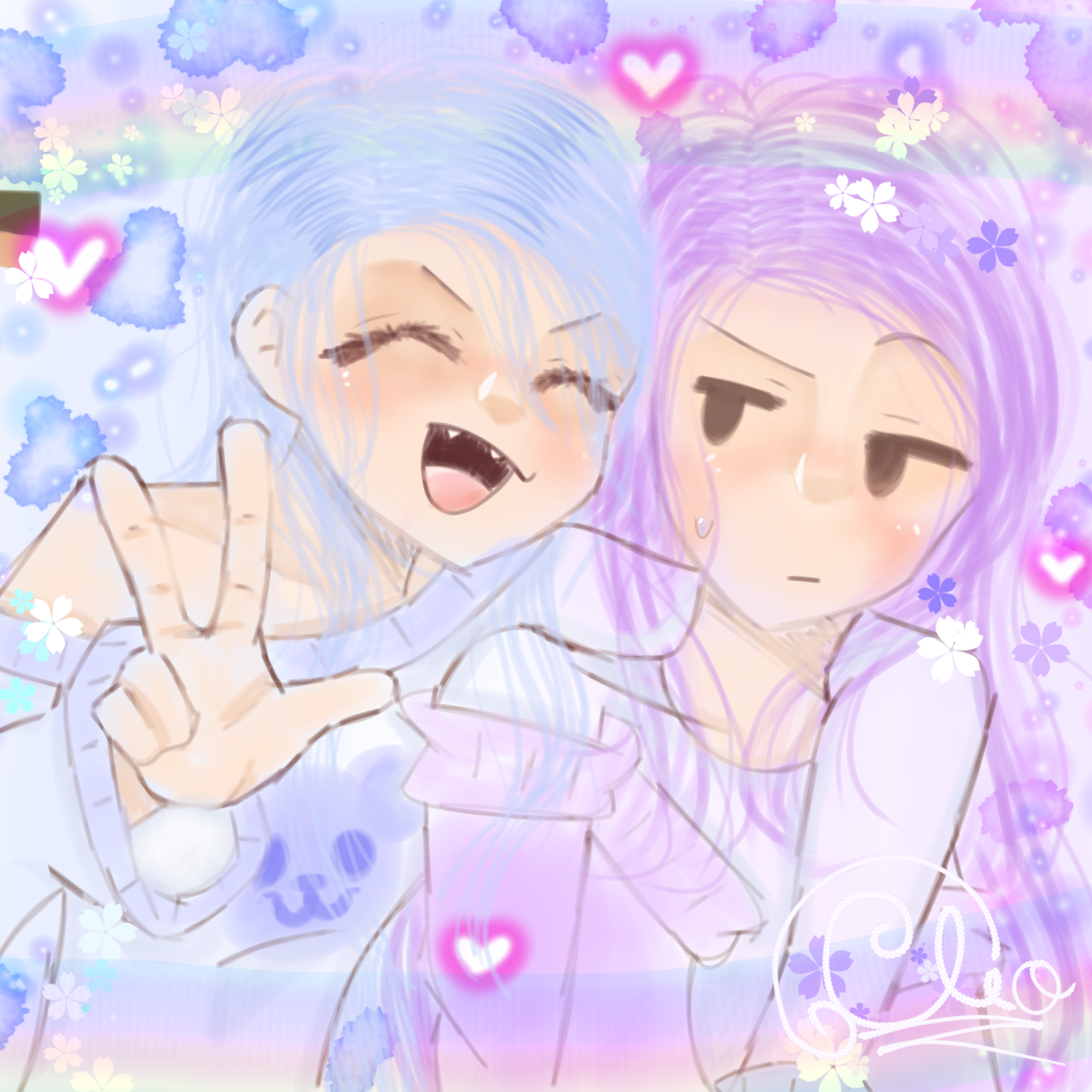 eu e a mary feia uwu ᐠ( ᐛ )ᐟ - ibisPaint