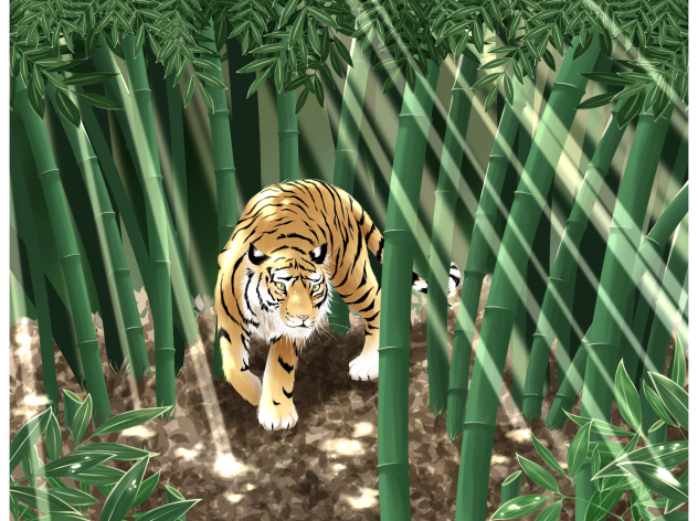 tirge bambú - ibisPaint