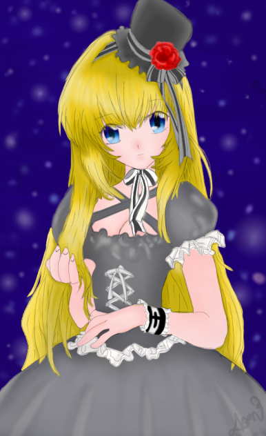 ojos azules - ibisPaint