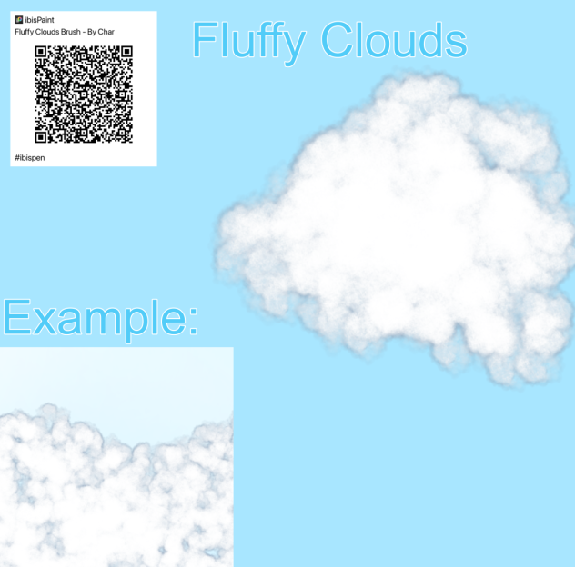 Fluffy Clouds Brush - ibisPaint