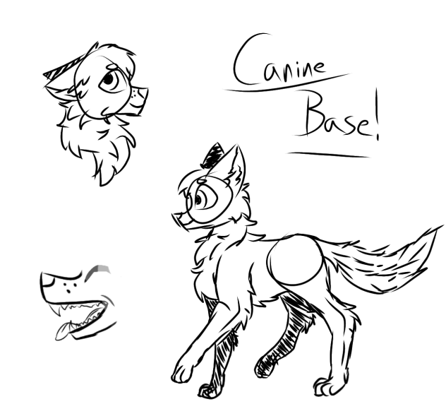 Canine Bases to help you draw! - ibisPaint