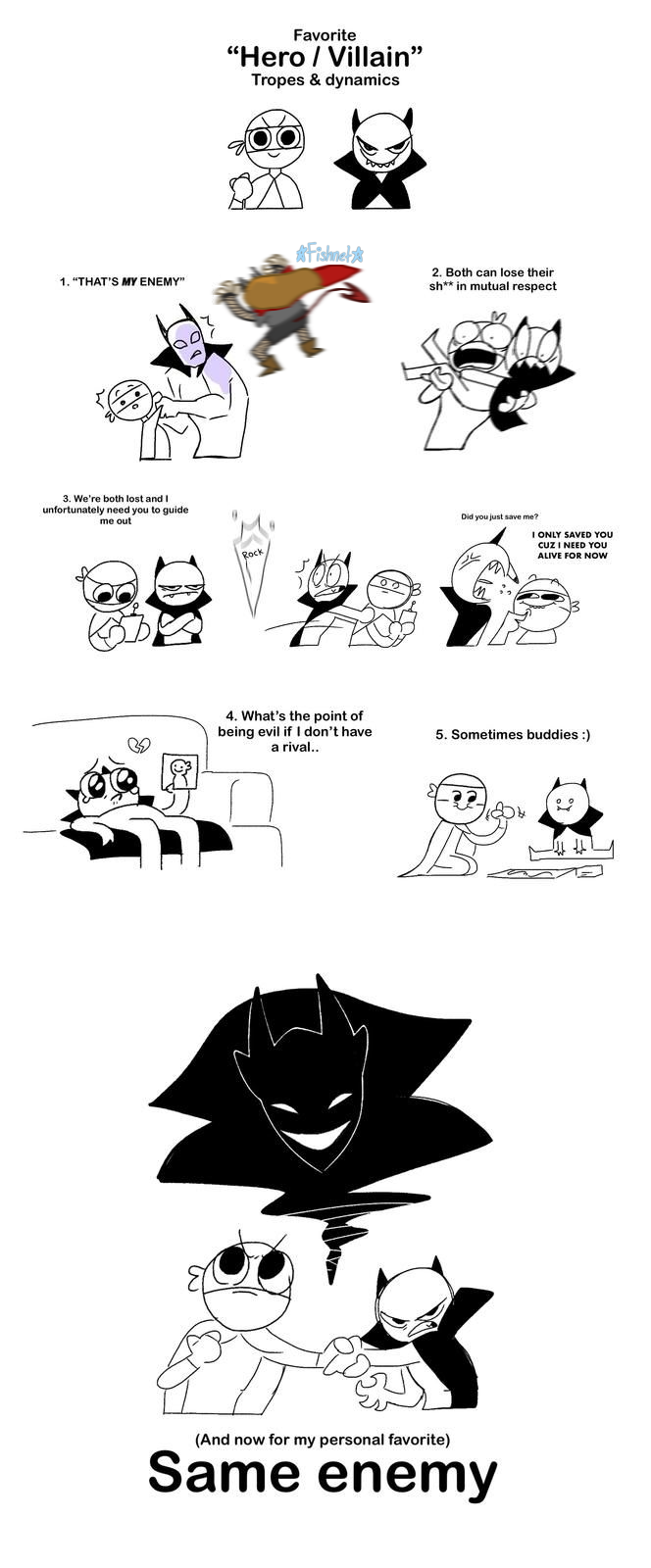 Hero and villain collab! - ibisPaint