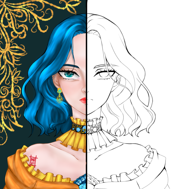 Challange with my bestie - ibisPaint