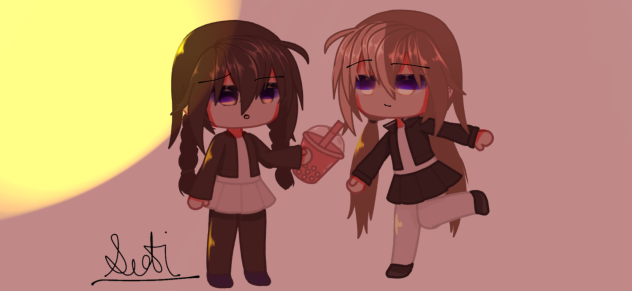 editing me and my friend - ibisPaint