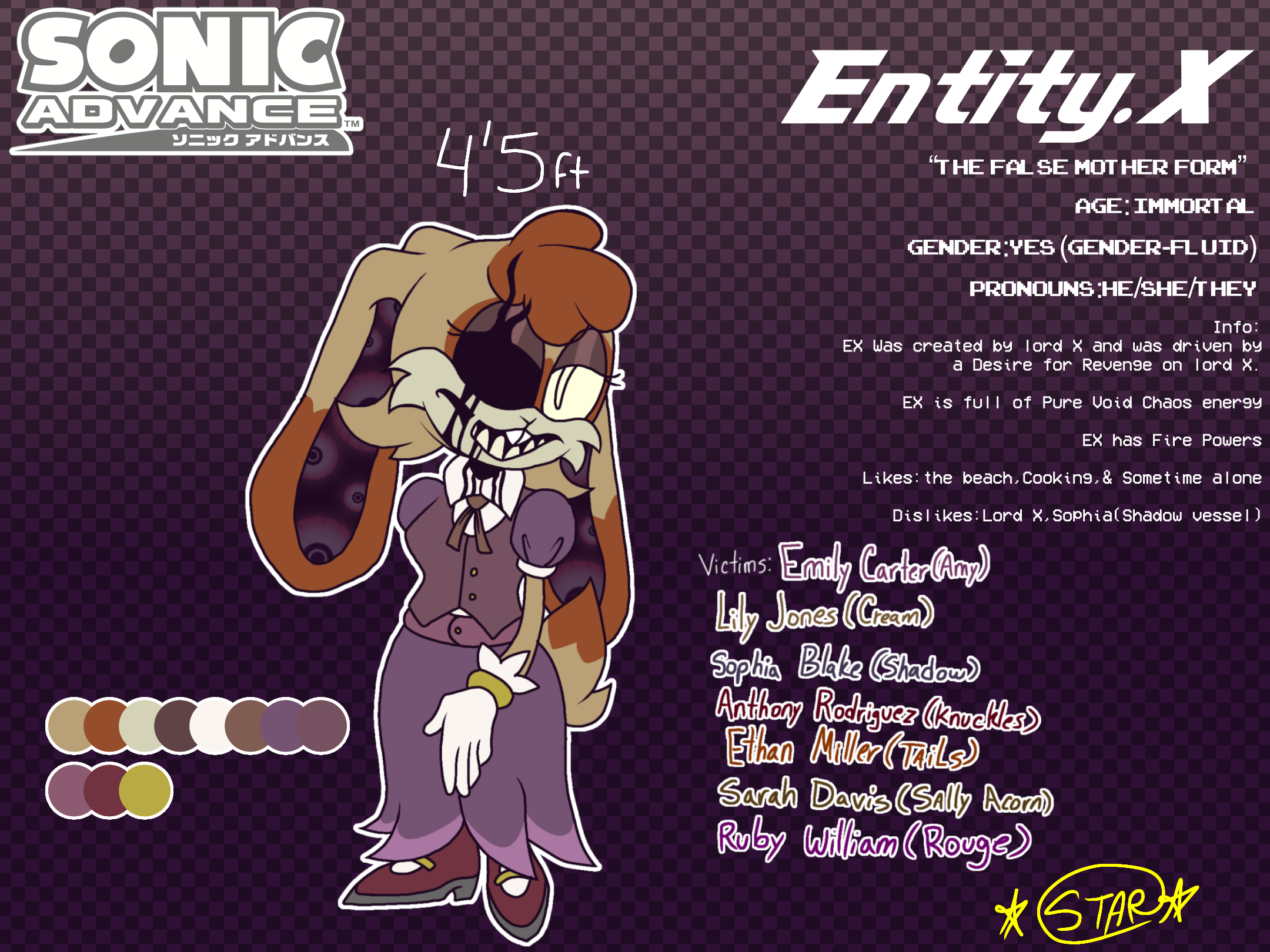 Sonic.EXE retake “Enity X” False Mother - ibisPaint