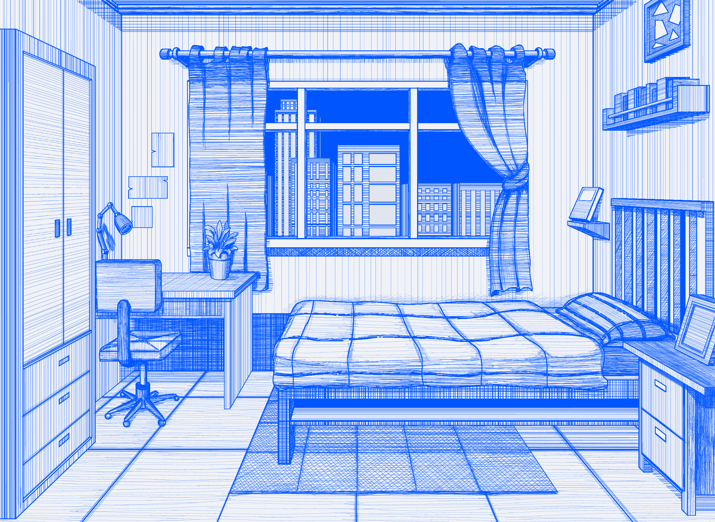 Bedroom 1b - ibisPaint