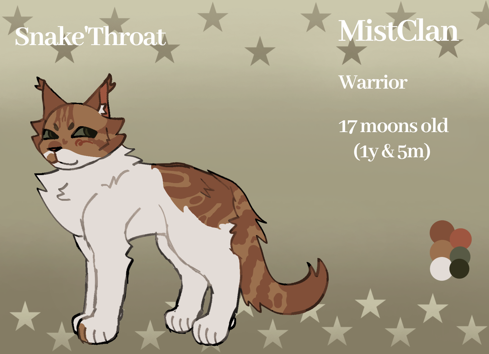 Snake'Throat Warrior cats oc - ibisPaint