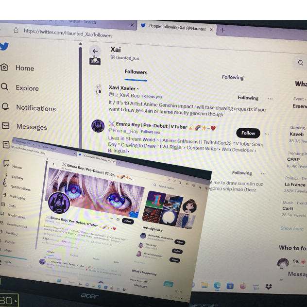 A VTUBER FOLLOWS ME ON TWITTER !! - ibisPaint