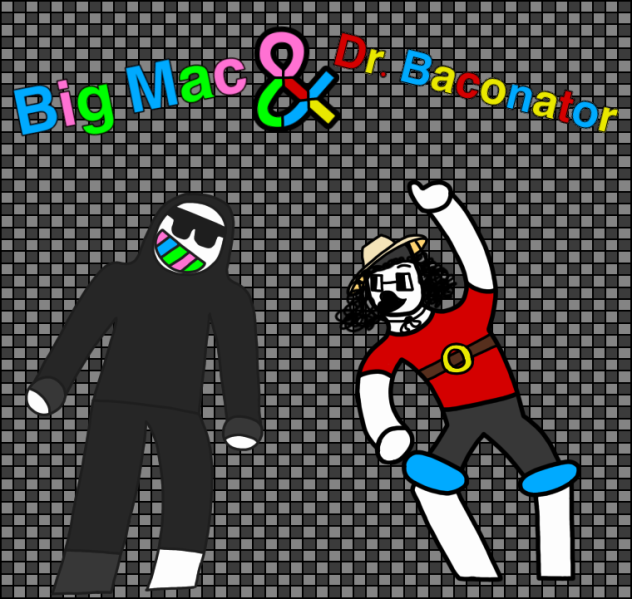 Big Mac & Dr. Baconator - ibisPaint