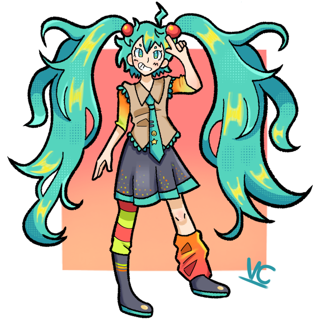 random miku design I made - ibisPaint