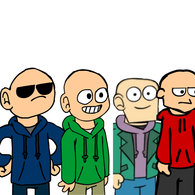 I made them bald - ibisPaint