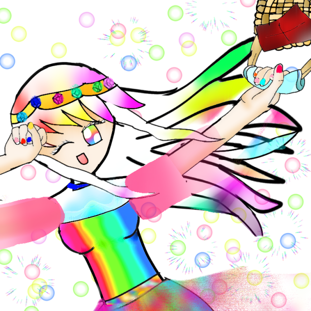 princesa das cores - ibisPaint