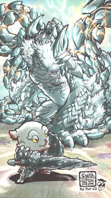 Synh vs Arkveld - monster hunter wilds - ibisPaint