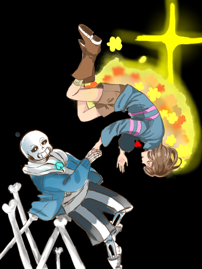 golden flowers n bones - ibisPaint