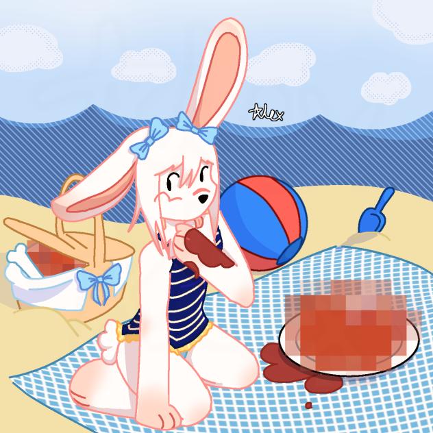Bunny-sona Beach - ibisPaint