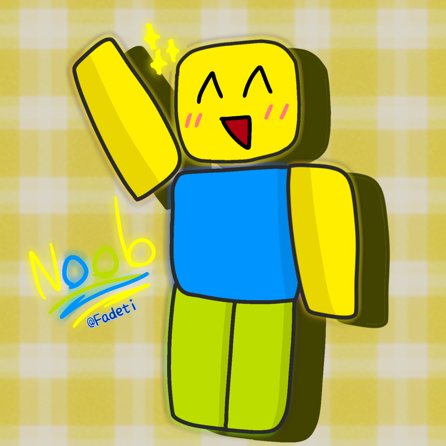 Noob Roblox - ibisPaint