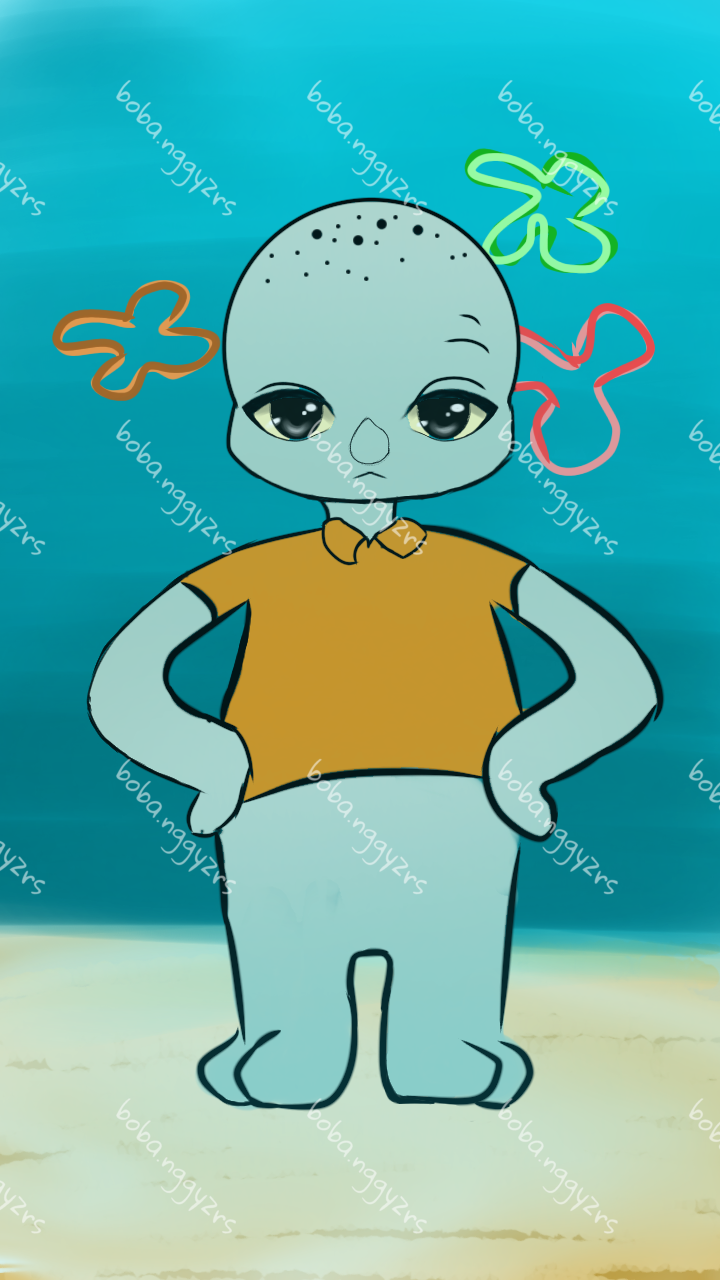 Squidward Chibi - ibisPaint