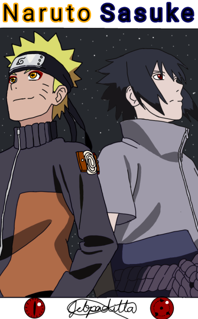 Naruto and Sasuke - ibisPaint