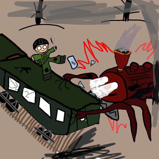 Edward the man eating train. - ibisPaint