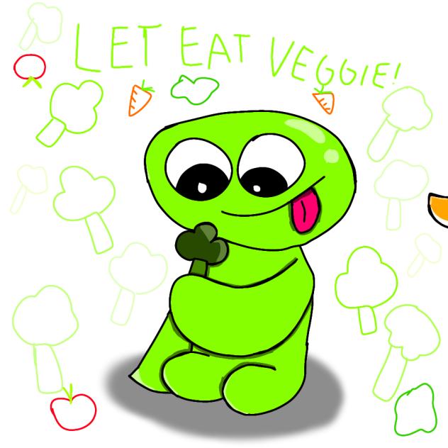 LET EAT VEGGIE! - ibisPaint
