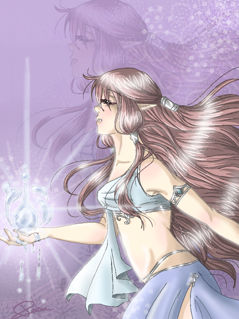 Mage Elfe de l'Eau - ibisPaint