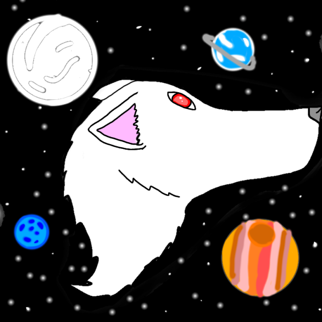 Galaxy & spirit wolf - ibisPaint