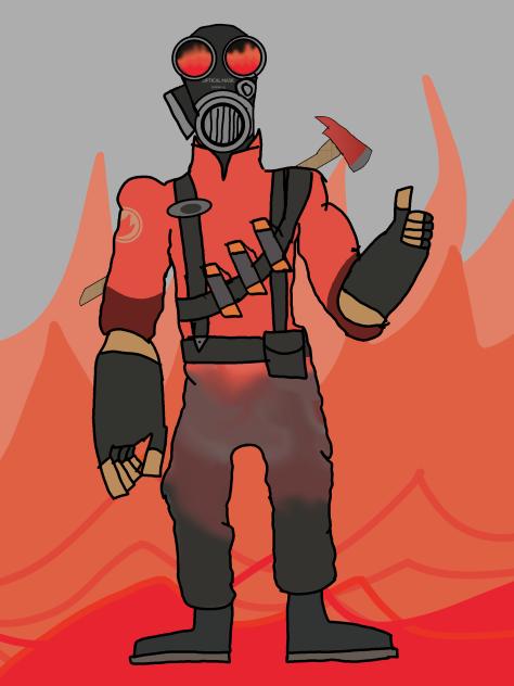 Pyro TF2 - ibisPaint