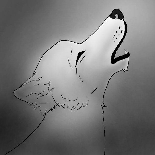 Wolf howling - ibisPaint