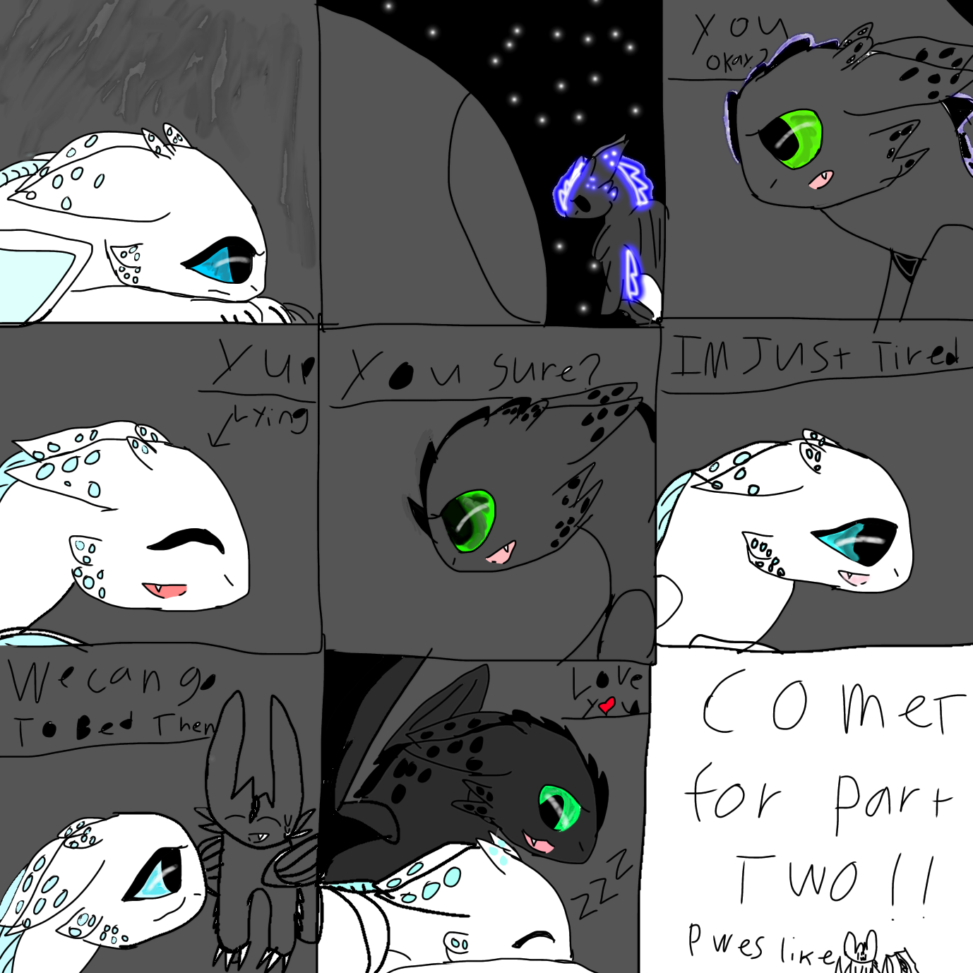 Toothless x Luna part 1 - ibisPaint