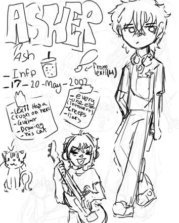 Ash ref sheet wip - ibisPaint