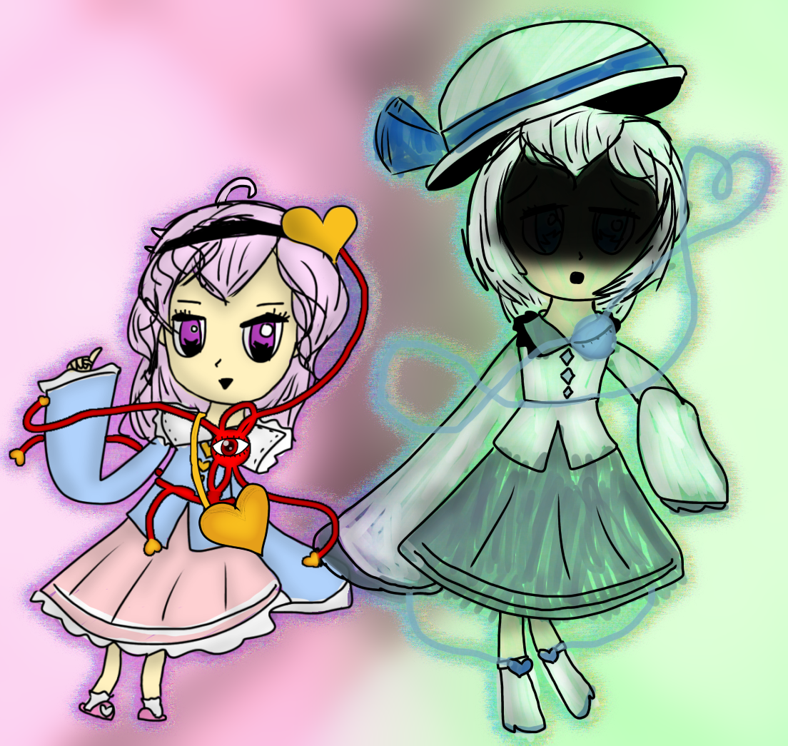 Satori Komeiji S2 & Koishi Komeiji F1 - ibisPaint