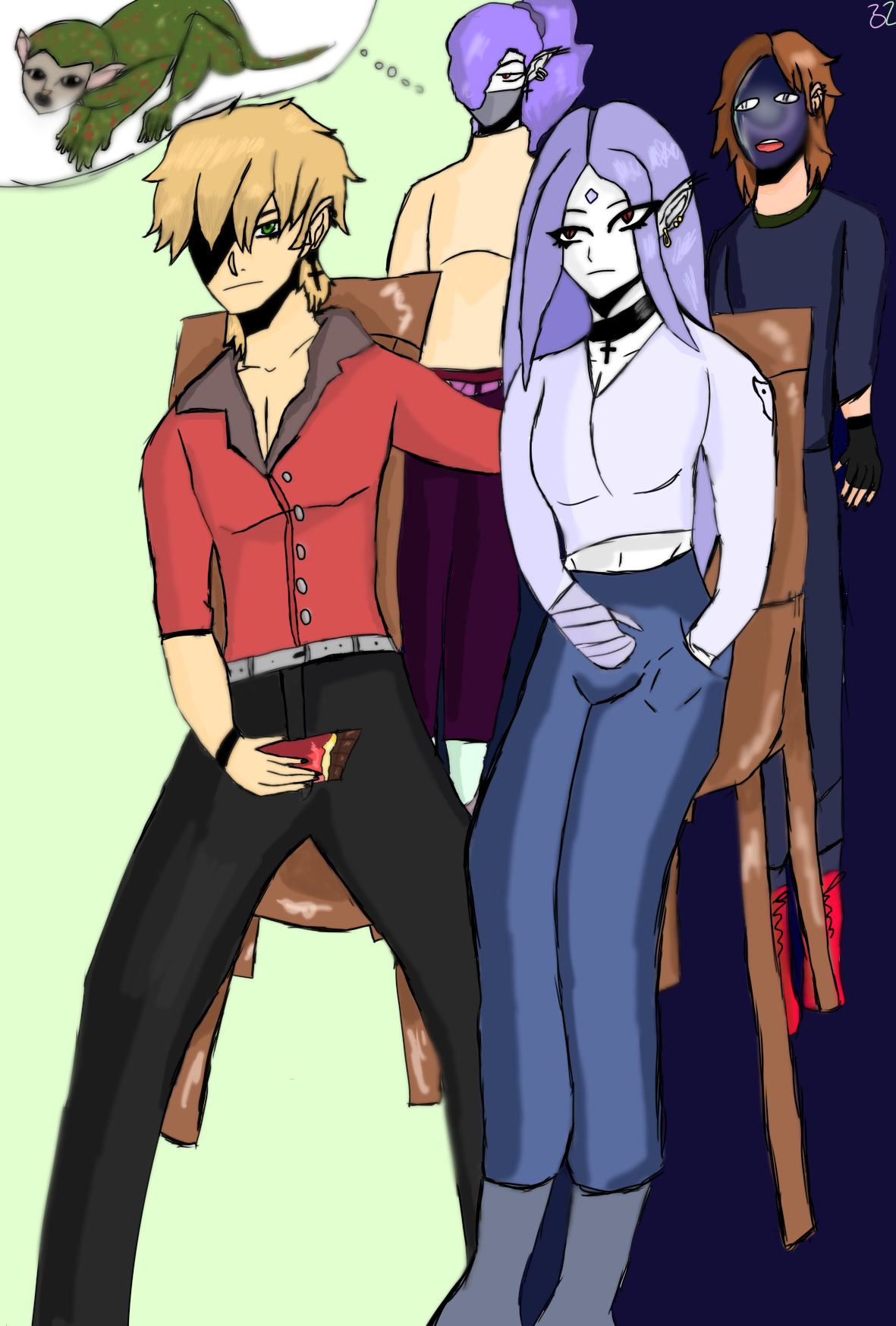 Kai,Ryker,Rein,and,SBEV - ibisPaint