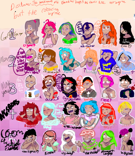 The new characters - ibisPaint