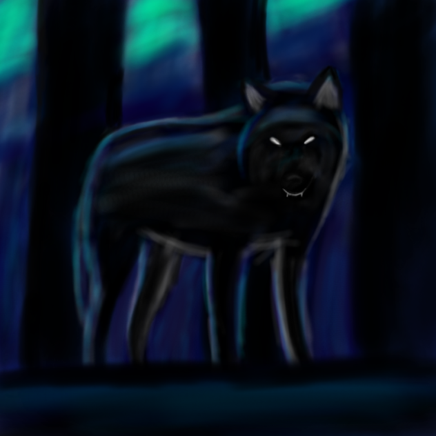 lonely wolf - ibisPaint