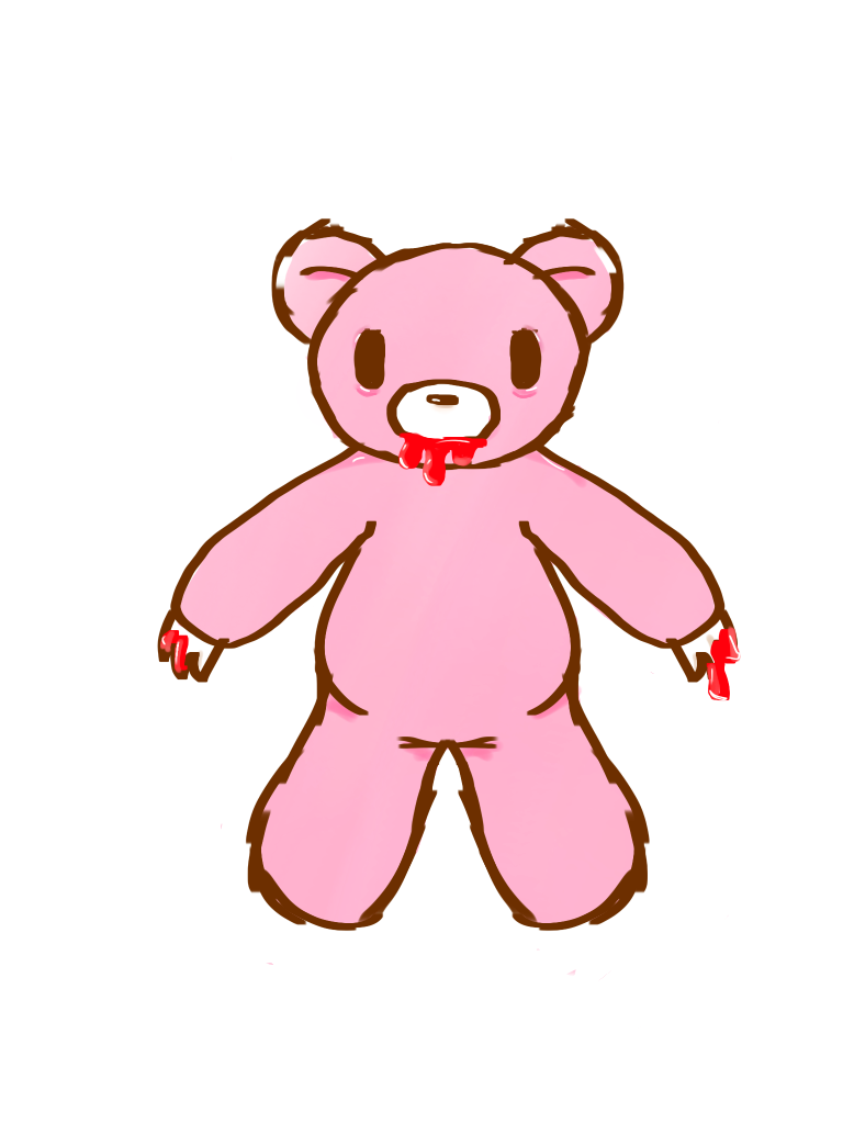 Gloomy Bear (in wanna be jelly art) - ibisPaint