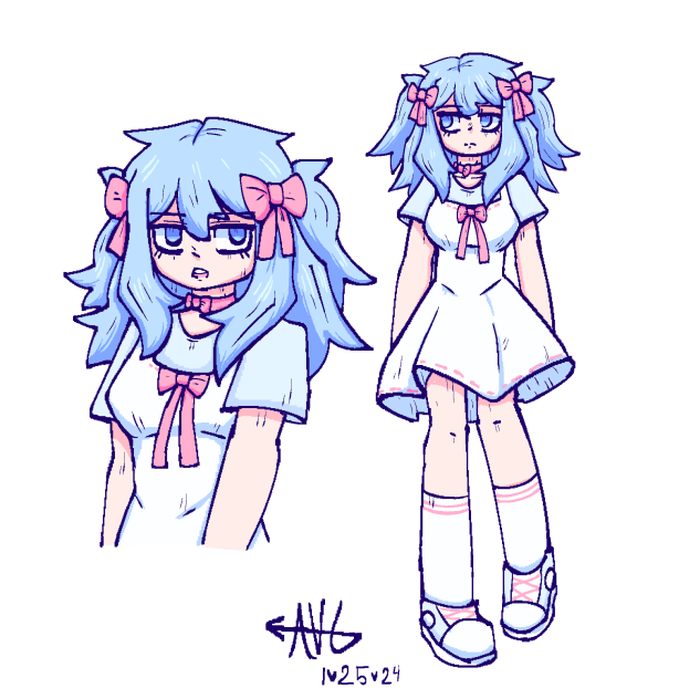 Ribbons Girl - ibisPaint