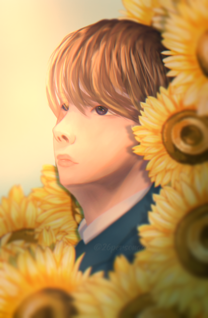 Sunflower - Hoseok (J-hope BTS) - ibisPaint