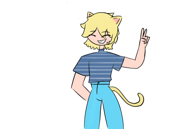 My oc with ears and a tail ig - ibisPaint