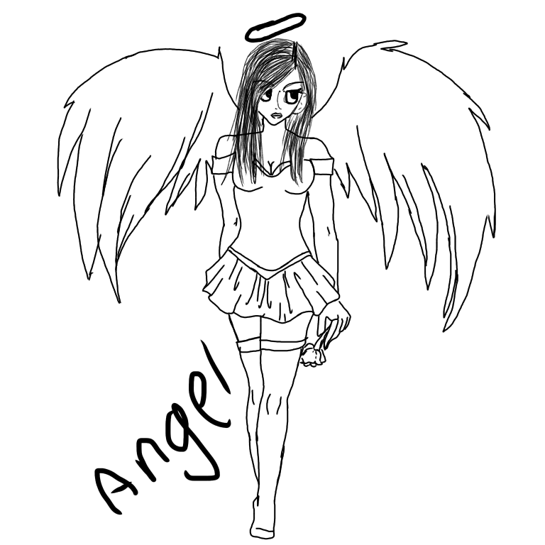 Angel tracing - ibisPaint