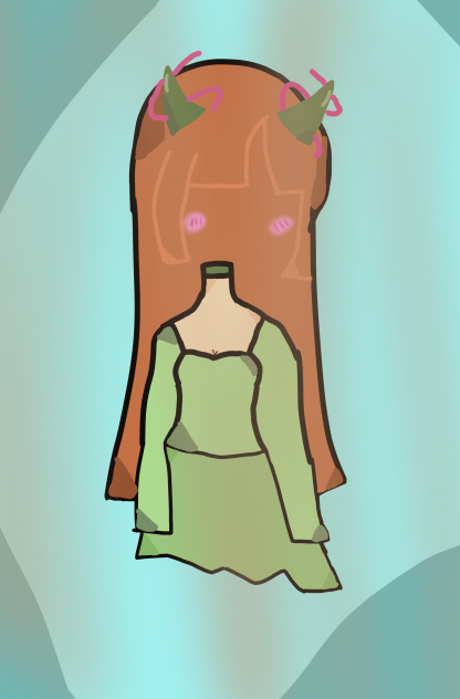 Headless Green Demon - ibisPaint