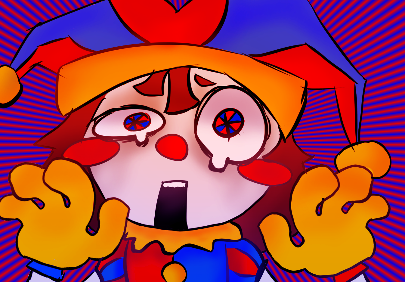 Pomni getting run over REAL - ibisPaint