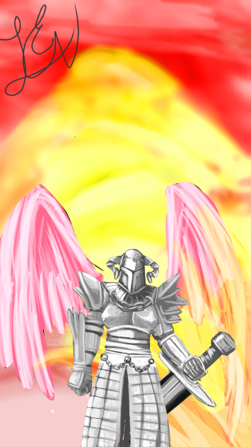 winged knight - ibisPaint