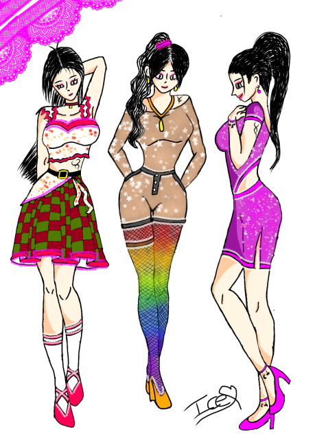 Three Hot girl - ibisPaint